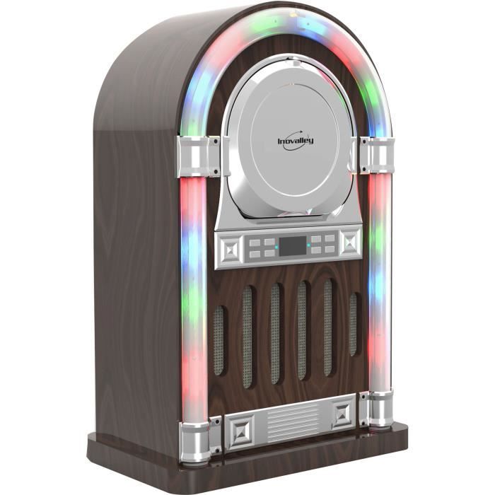 Juke Box INOVALLEY RETRO13N - Lettore CD Bluetooth 20W - Aux-In ...