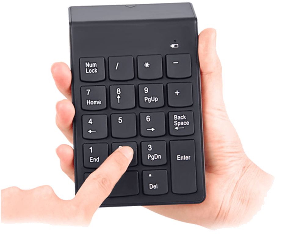 Pavé Numérique Sans Fil pour MICROSOFT PC Clavier USB Chiffres 18 ...