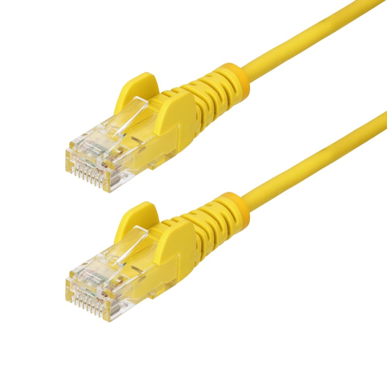 StarTech.com Câble Ethernet CAT6 Jaune Fin de 15m, Sans Accroc, 100W ...