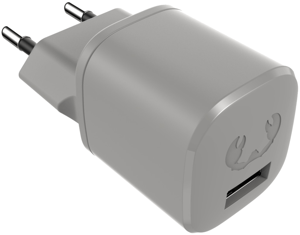 Mini chargeur USB-A 12W | Gris clair