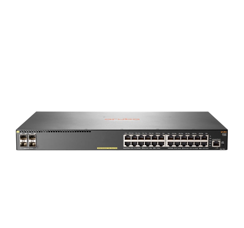 HPE Aruba Networking 2930F 24G PoE+ 4SFP+ Gestionado L3 Gigabit Ethernet (10/100/1000) Energía ...