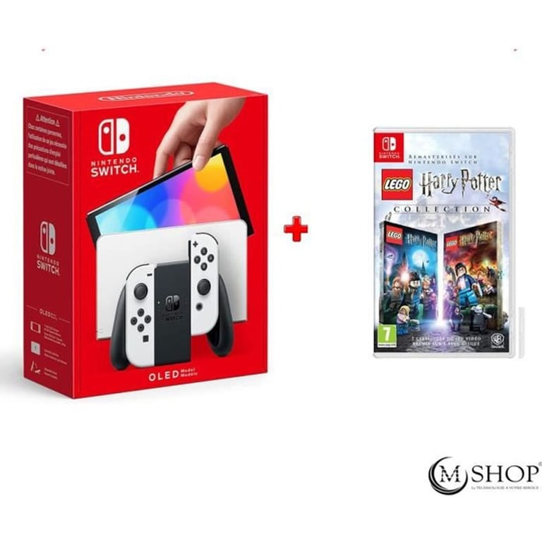 Switch (modèle OLED) + LEGO Harry potter, Blanc - Nintendo
