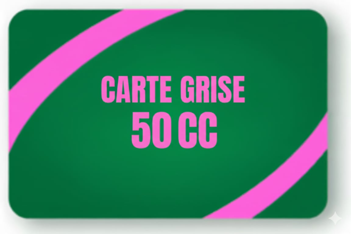 Carte Grise 50cc - Pixmania