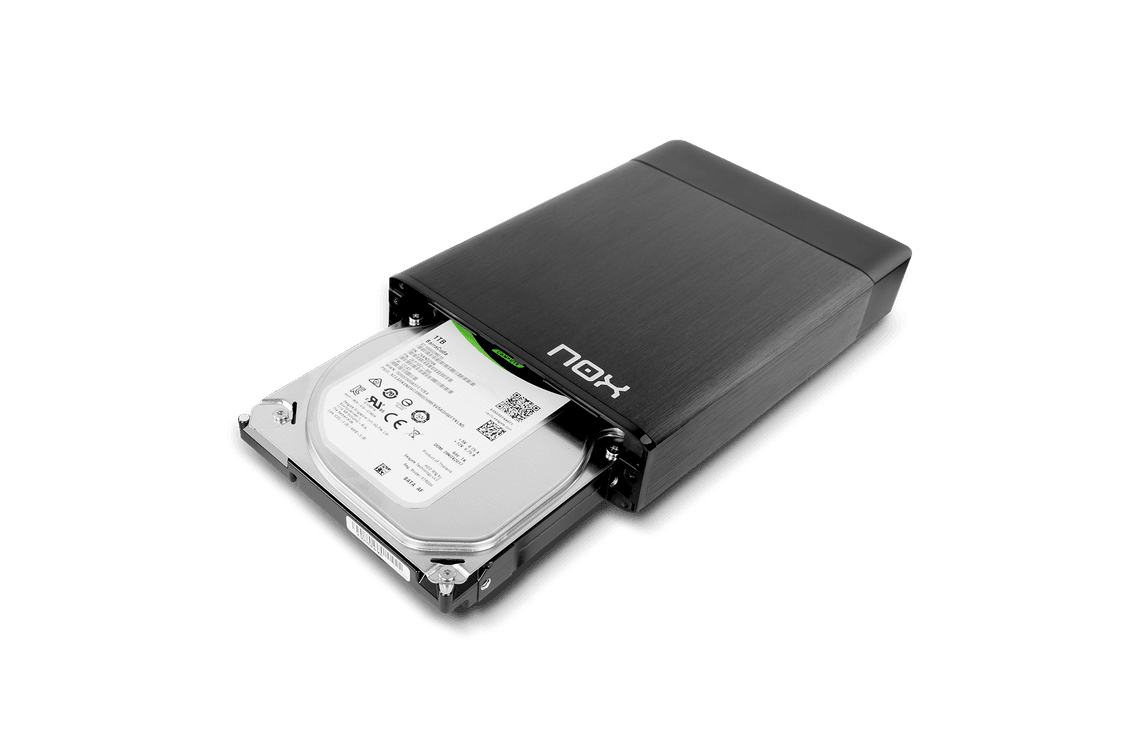 NOX Lite 3.5 Carcasa de disco duro/SSD Negro 3.5" - NOX