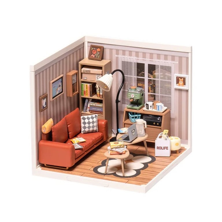 Maquette DIY Salon Cozy Living : Créez Votre Espace de Détente - ROBOTIME