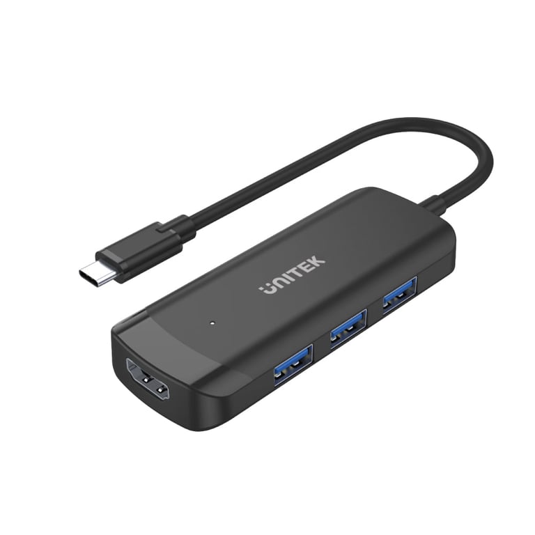 Unitek Hub Active USB-C 3X USB-A 31, HDMI 4K30Hz - UNITEK