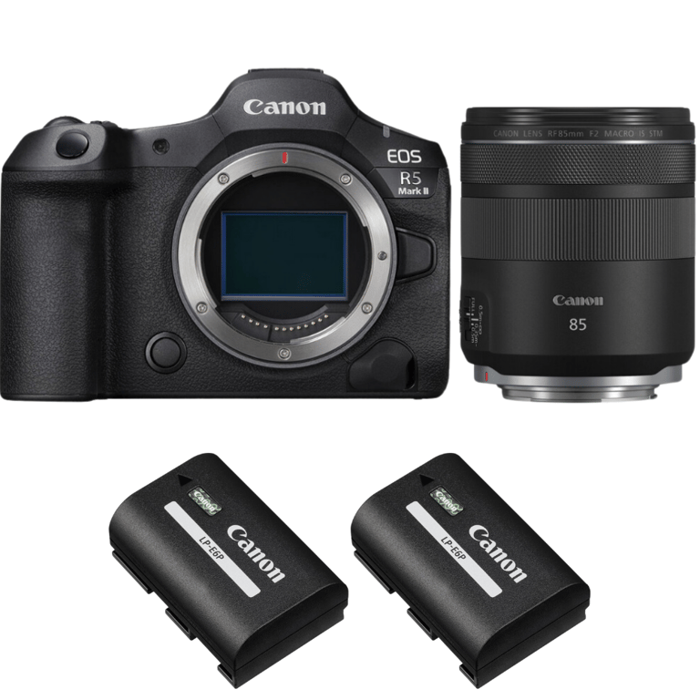 Fotocamera mirrorless Canon EOS R5 Mark II + RF 85mm f/2 Macro IS STM ...