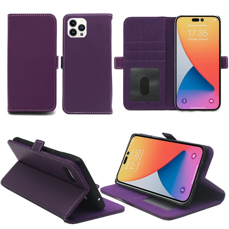Apple iPhone 17 Etui / Housse pochette protection violet - Xeptio