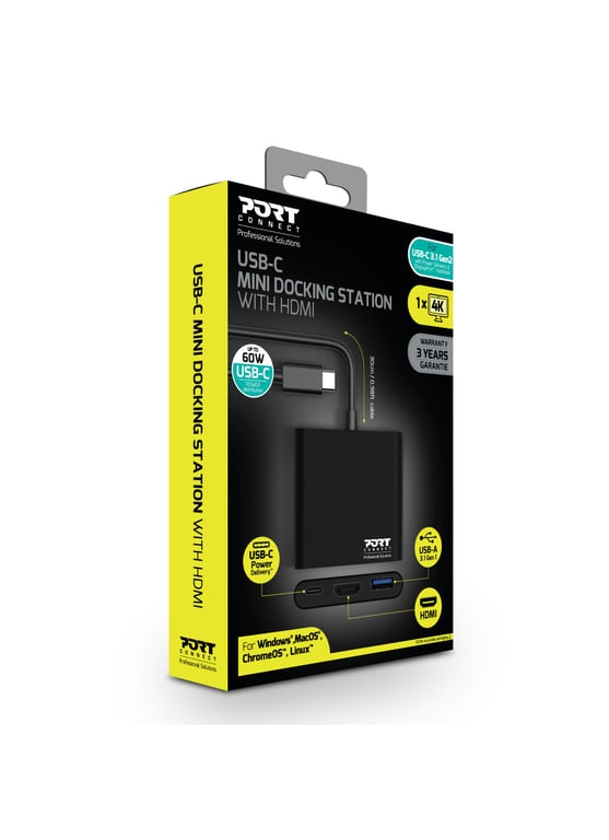 Port Connect USB-C MINI DOCKING STATION CON HDMI - Port Connect