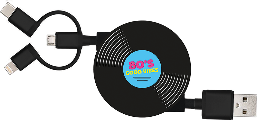 Câble Suzy USB A / microUSB & USB C & Lightning 2.1A 1m Rétractable ...