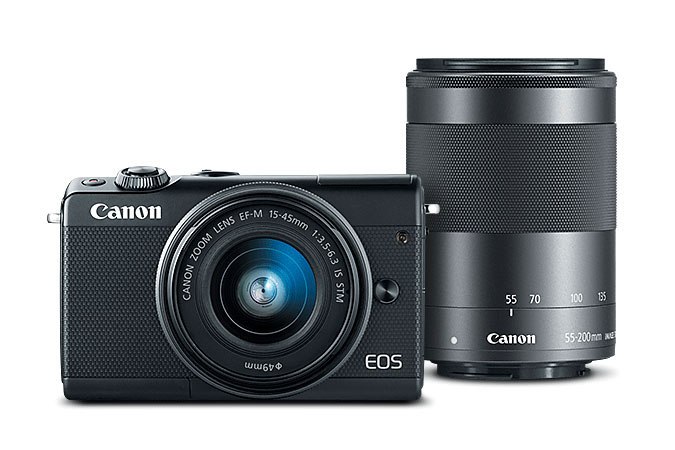 Canon EOS M100 + EF-M 15-45mm IS STM+ EF-M 55-200mm IS STM MILC 24,2 MP ...