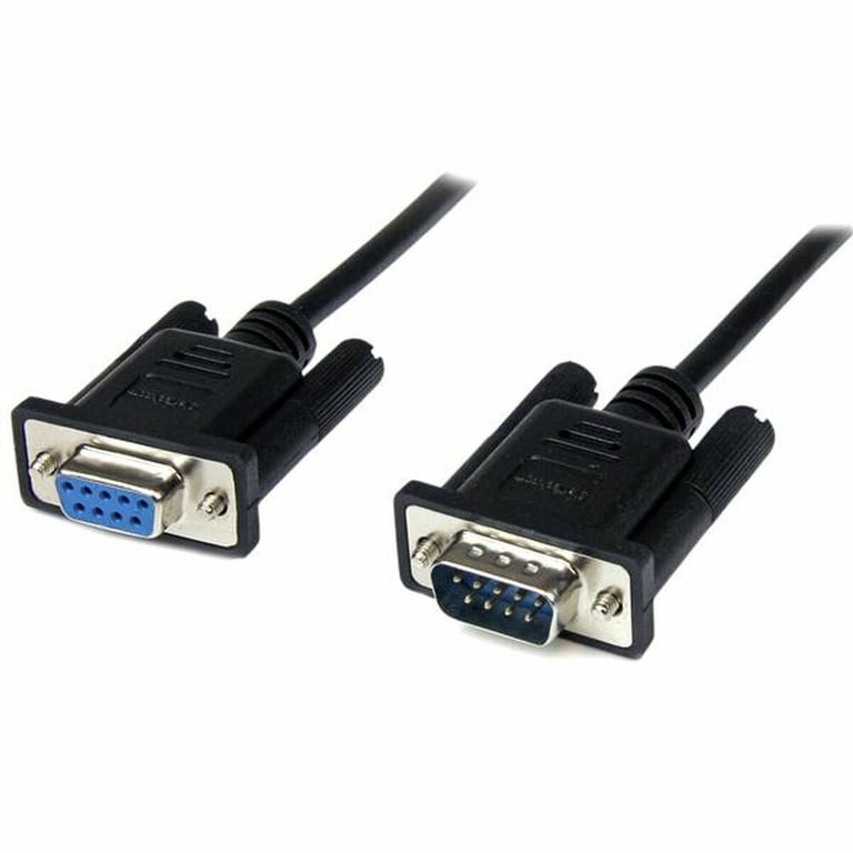 2m Black DB9 RS232 Null Modem Cable F/M - Startech