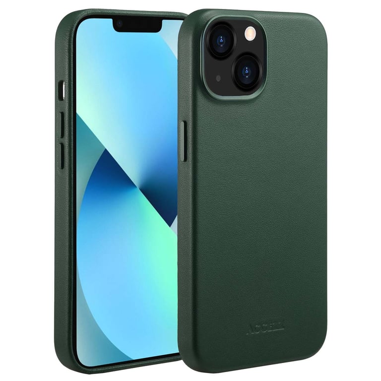 Funda trasera de piel Accezz con MagSafe para Apple iPhone 13 - Verde ...