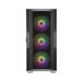 FSP CUT592 RGB ATX Mid Tower Case con panel de cristal (Negro) - FSP