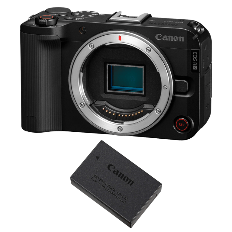 Appareil photo hybride Canon EOS R50 V + Canon LP-E17 + Ebook 20 ...