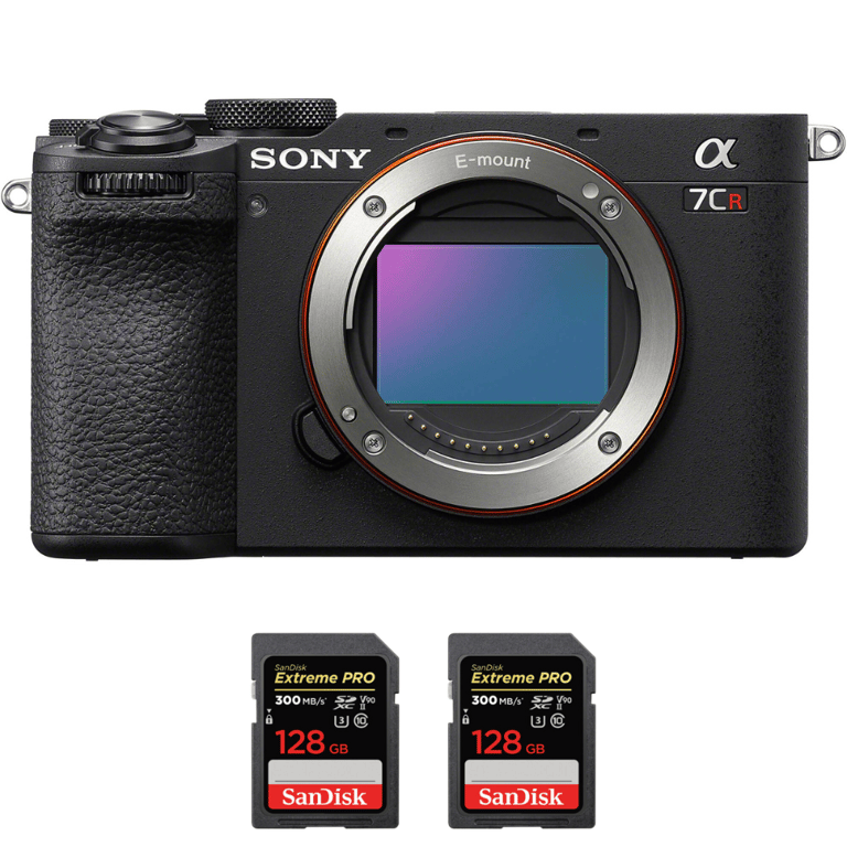 Appareil photo hybride Sony A7CR Noir + 2 SanDisk 128GB Extreme PRO UHS ...