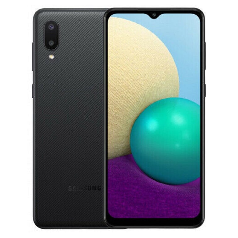 Galaxy A02 (4G) 64 GB, Negro, desbloqueado - Samsung
