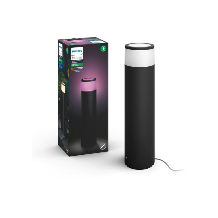 Kit de ampliación de Philips Hue CALLA Outdoor Bollard Black, White ...