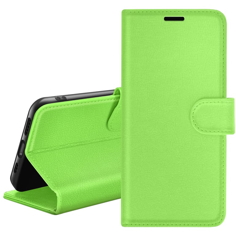 Étui Portefeuille pour Samsung A26 Support et Languette Magnétique Vert ...
