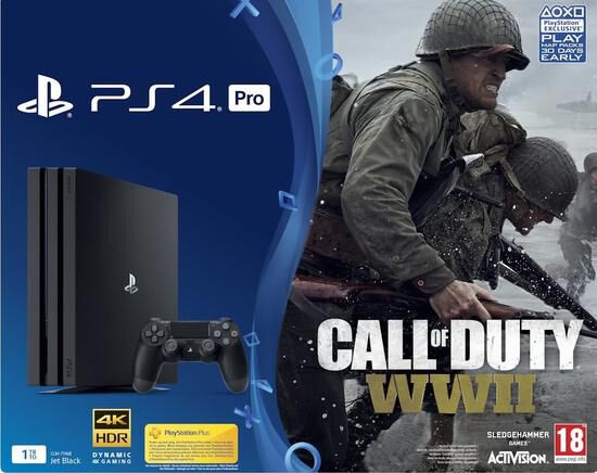 PS4 Pro 1TB + Call of Duty: World War II - Sony