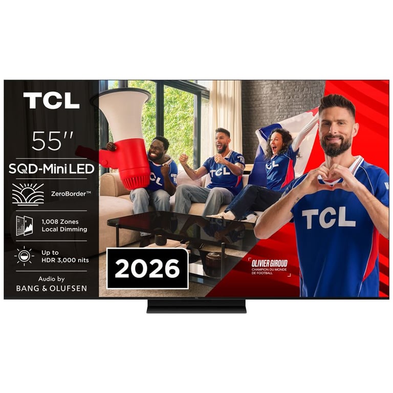 Televisore connesso TCL 55C89L 55 pollici 4K Mini LED SQD Google TV 120 ...
