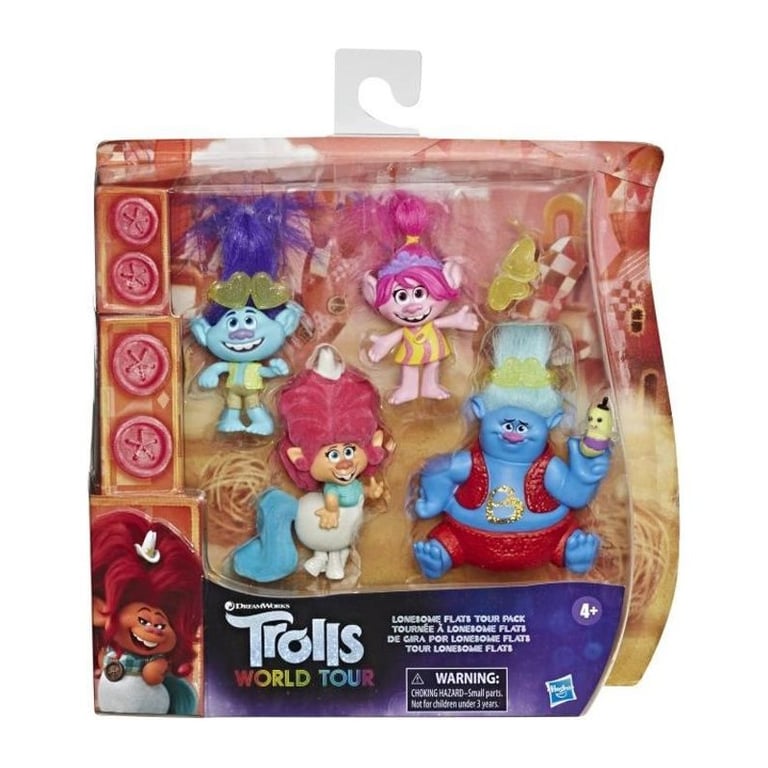 Les Trolls 2 Tournée Mondiale de DreamWorks Pack de 5 poupées Tournée ...