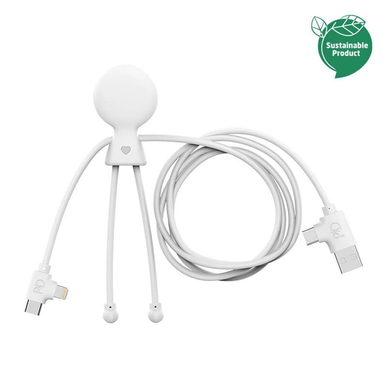 Cable multiconector Mr Bio long Fast Blanco 1m - Xoopar