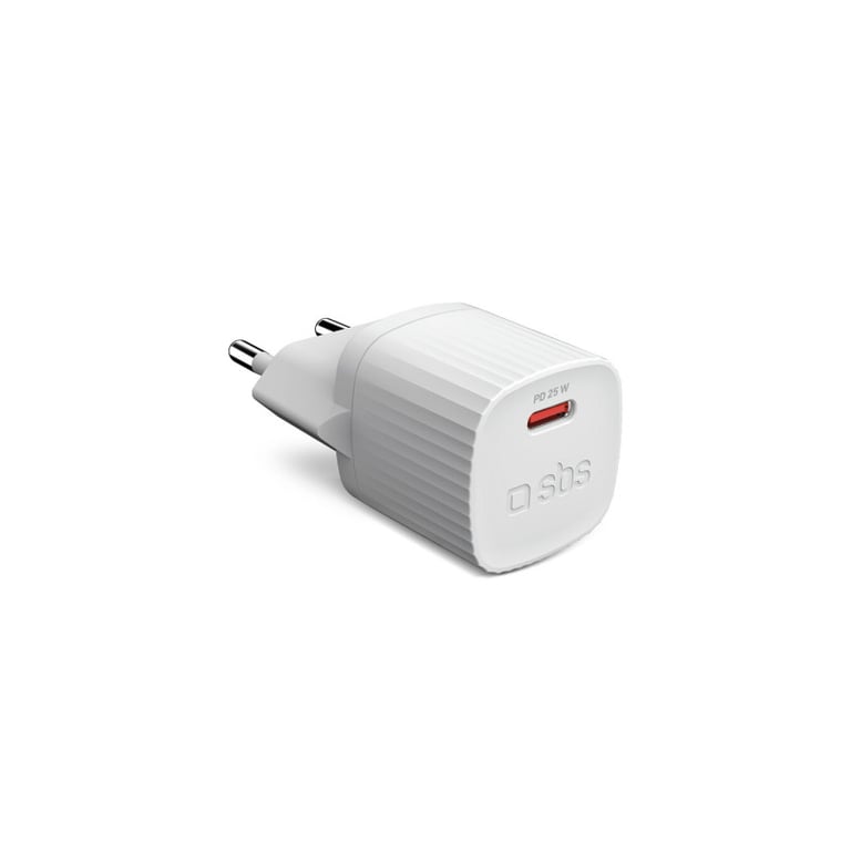 Chargeur pour téléphone mobile Sbs secteur plastique recyclé GaN PD 25 ...