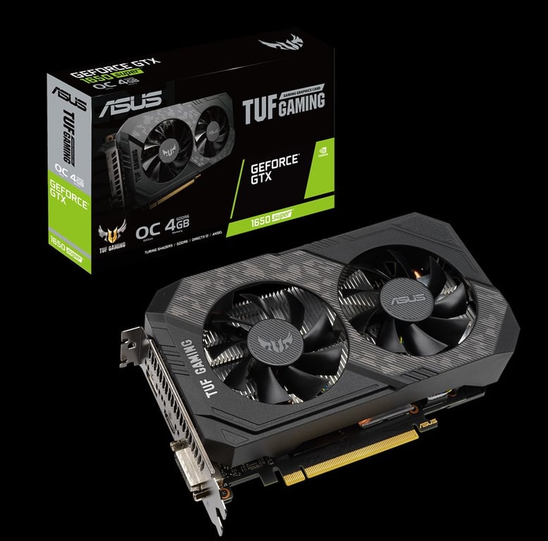 ASUS TUF-GTX1650S-O4G-GAMING NVIDIA GeForce GTX 1650 SUPER 4 Go GDDR6 ...