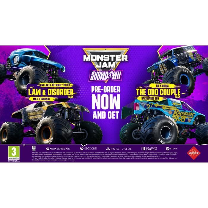 Monster Jam Showdown - Jeu PS5 - Day One Edition - Milestone