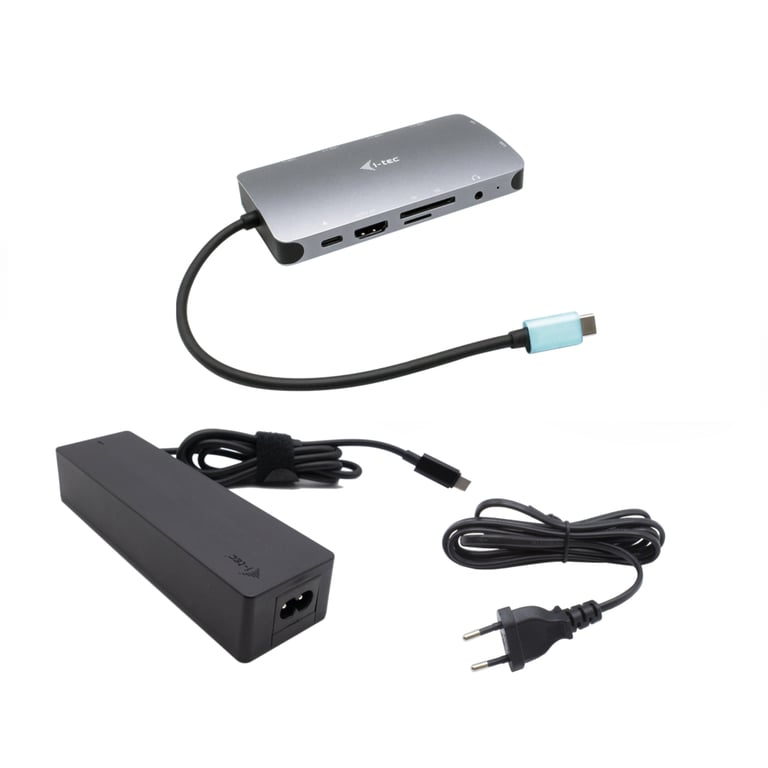 i-tec Metal USB-C Nano Dock HDMI/VGA with LAN + Charger 100W - I-Tec