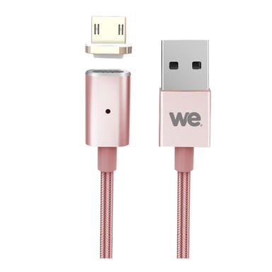 WE Câble Micro USB Magnétique Nylon Tressé Aimanté, Charge et ...