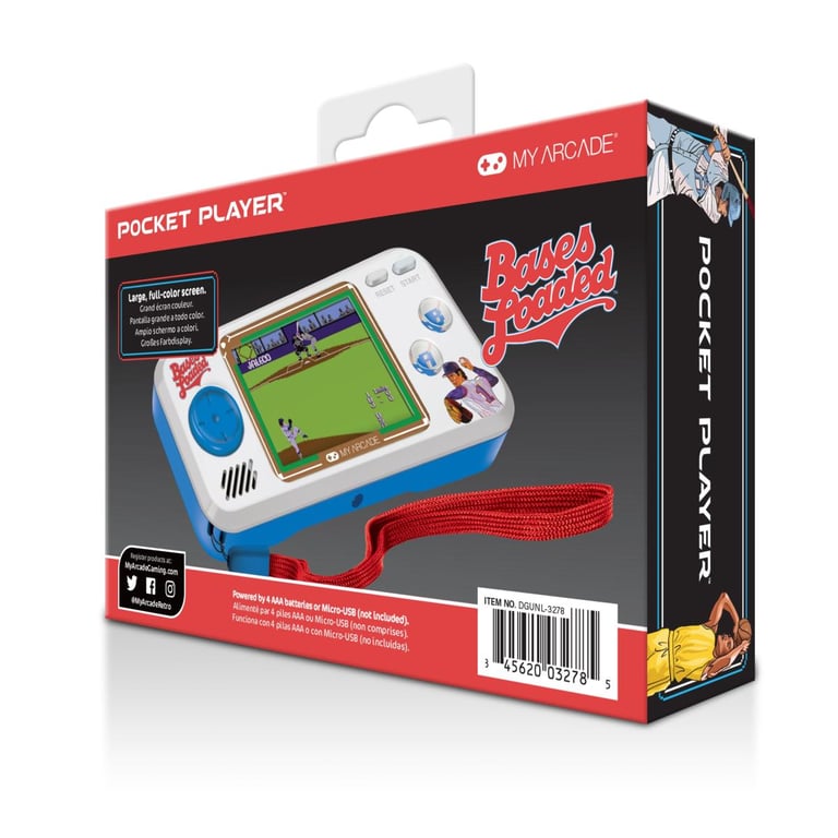 My Arcade - Pocket Player Bases Loaded - Consola de juegos portátil - 7 ...
