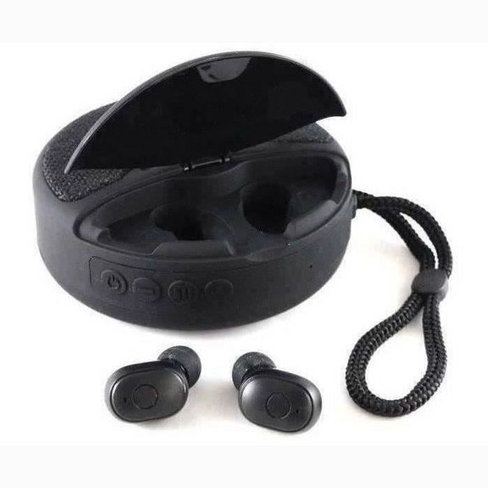 ENCEINTE PORTABLE ET OREILLETTES STEREO - INOVALLEY - HP-C02-B - Inovalley