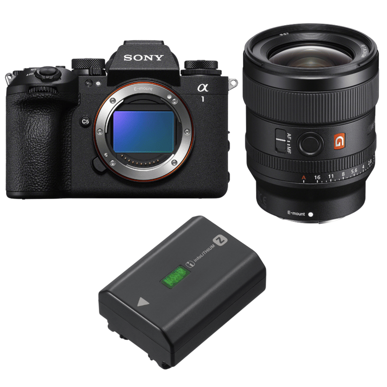 Appareil photo hybride Sony Alpha 1 II + FE 24mm f/1.4 GM + Sony NP ...