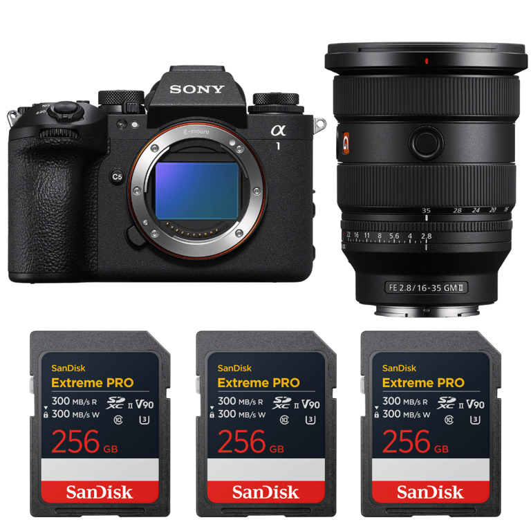 Appareil photo hybride Sony Alpha 1 II + FE 16-35mm f/2.8 GM II + 3 ...
