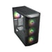 FSP CUT592 RGB ATX Mid Tower Case con panel de cristal (Negro) - FSP