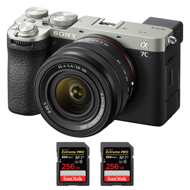 Appareil photo hybride Sony A7C II Silver + FE 28-60mm f/4-5.6 + 2 ...