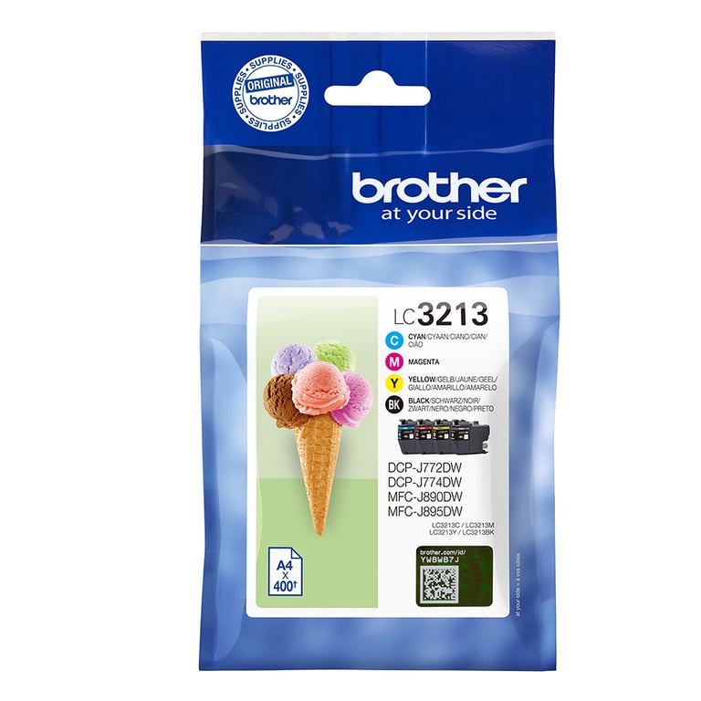 BROTHER Value pack BK/C/M/Y med security tag - Brother