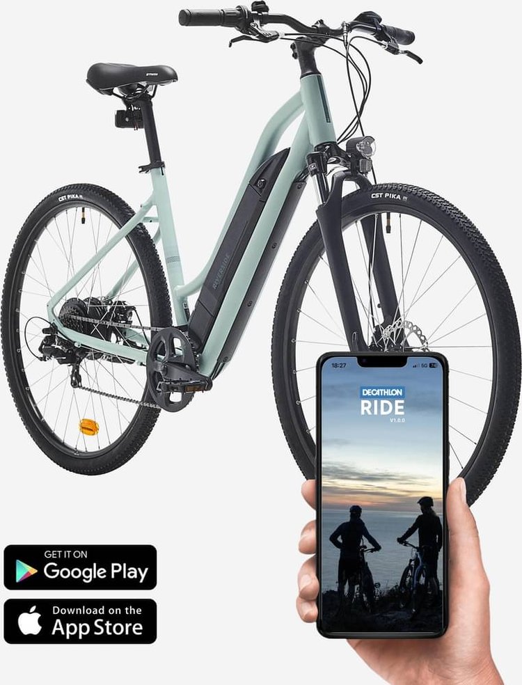 RIVERSIDE LOW FRAME ELECTRIC HYBRID BIKE 100 E 2023 - Test, Reviews & Prijs