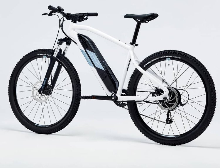ROCKRIDER 27.5" SEMI-RIGID ELECTRIC MOUNTAIN BIKE E-ST 100 2023 ...