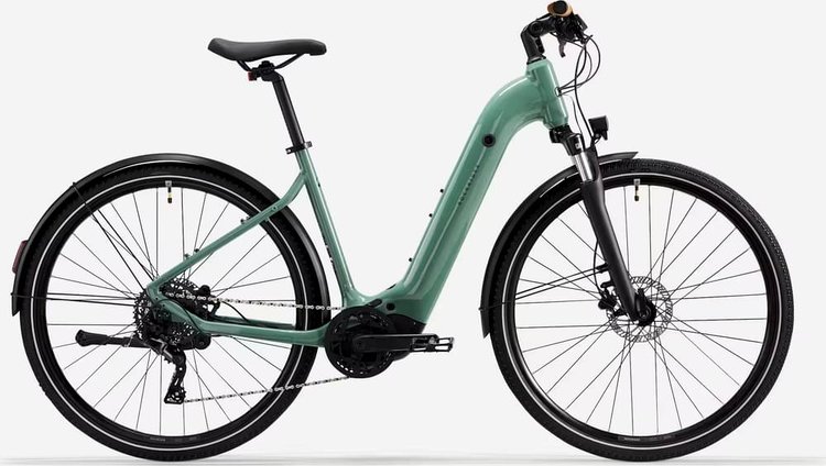 ROCKRIDER LOW FRAME MID-DRIVE MOTOR ELECTRIC HYBRID BIKE E-ACTV 500 ...