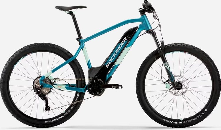 ROCKRIDER WOMEN'S 27.5" + ELECTRIC SEMI-RIGID E-ST 900 MTB BIKE 2024 ...