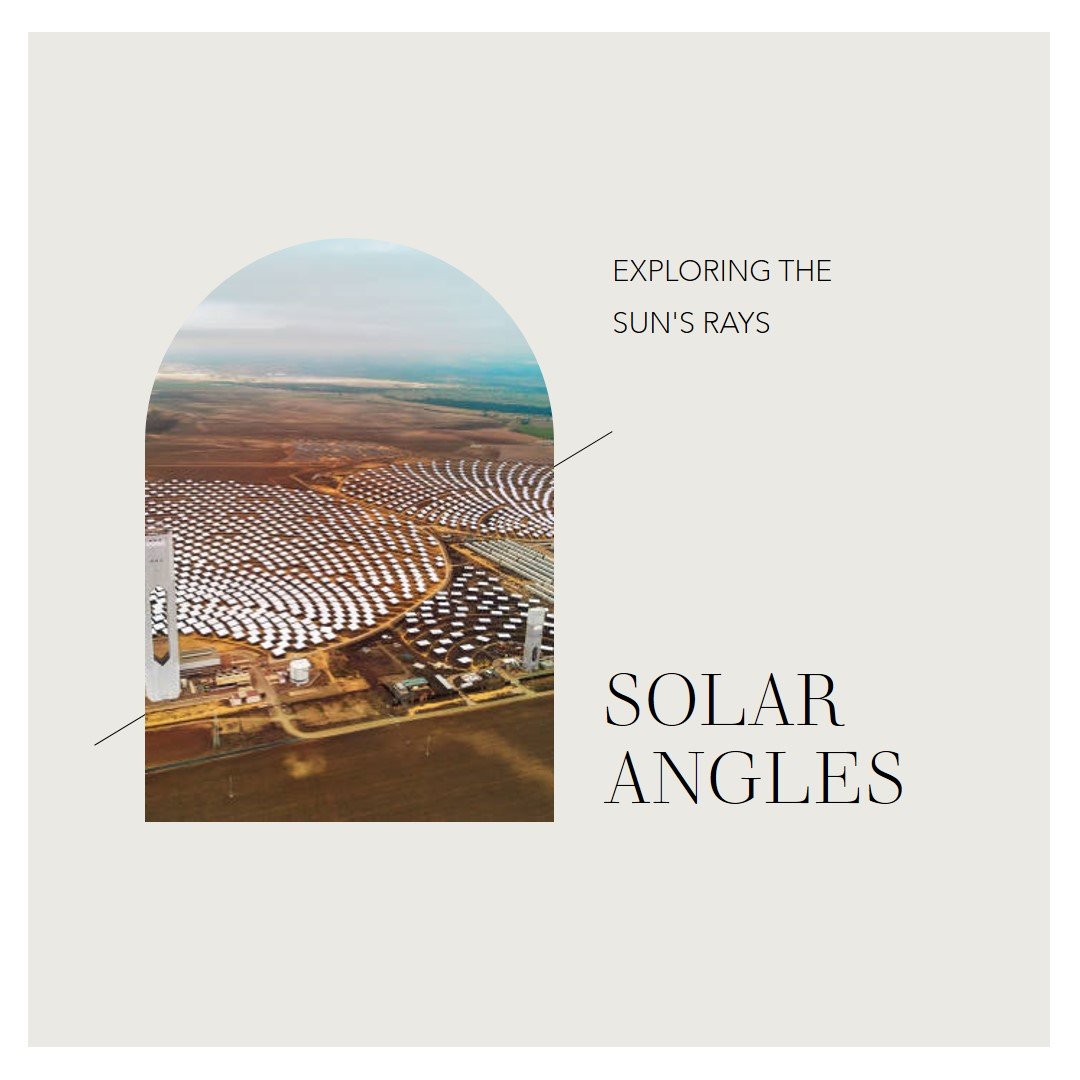Solar Angles - Solar - HVAC/R & Solar