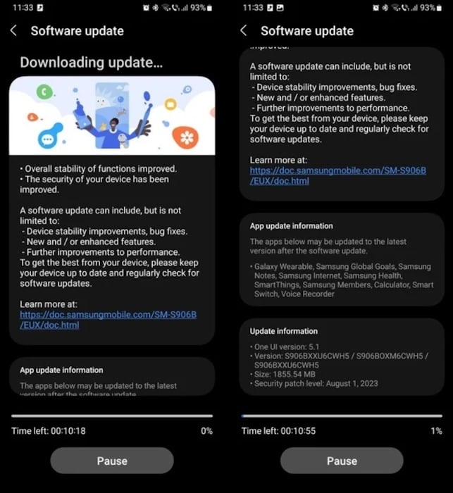 Samsung lança atualização misteriosa para a linha Galaxy S22 Samsung lança atualização misteriosa para a linha Galaxy S22