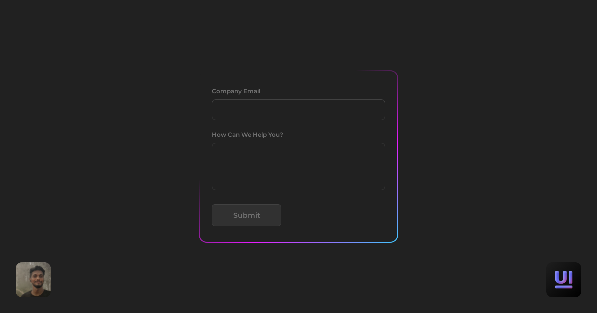 Form by gharsh11032000 made with CSS | Uiverse.io