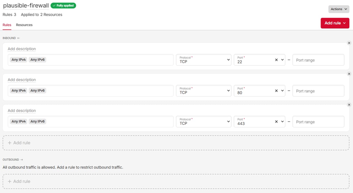 Self-host Plausible Analytics
