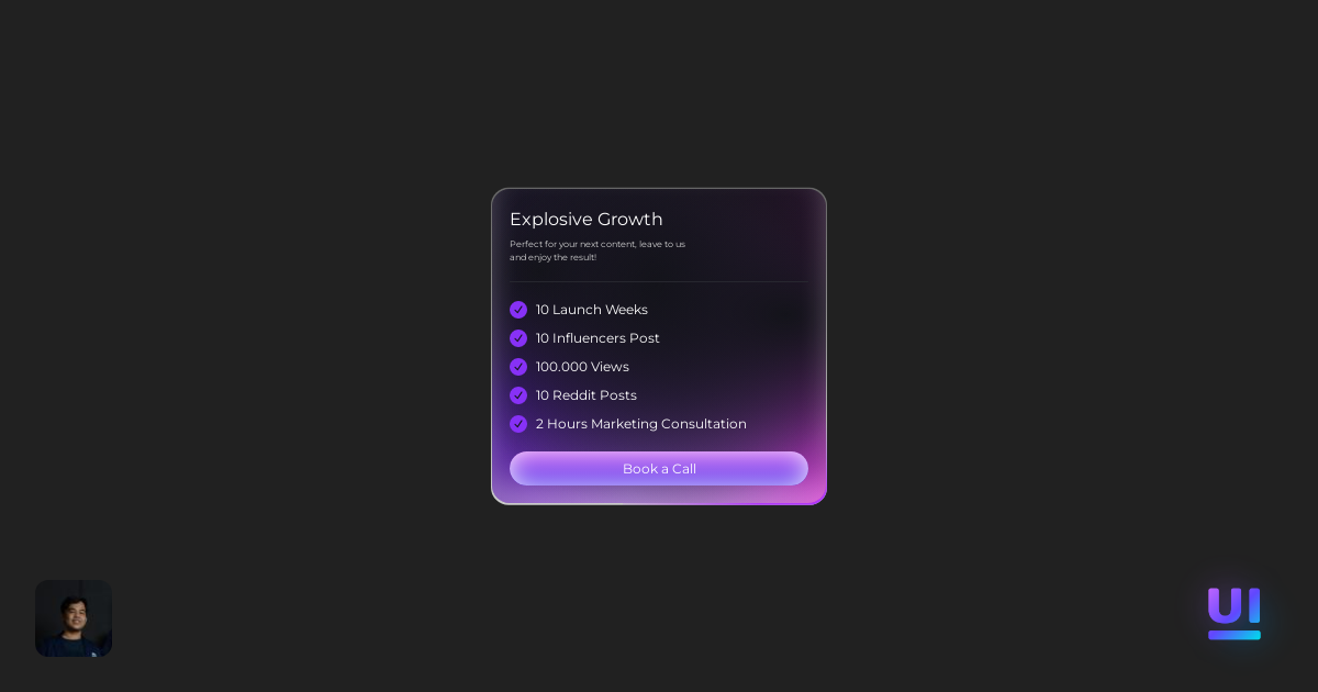 Card by MuhammadHasann made with CSS | Uiverse.io