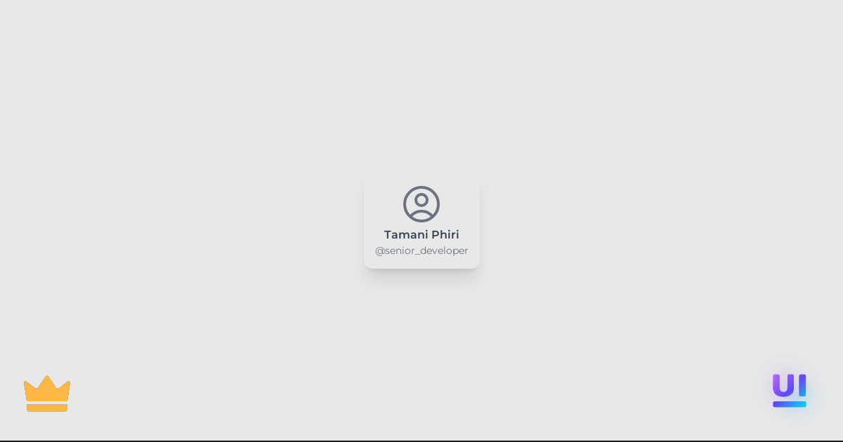 Card by TamaniPhiri made with Tailwind | Uiverse.io