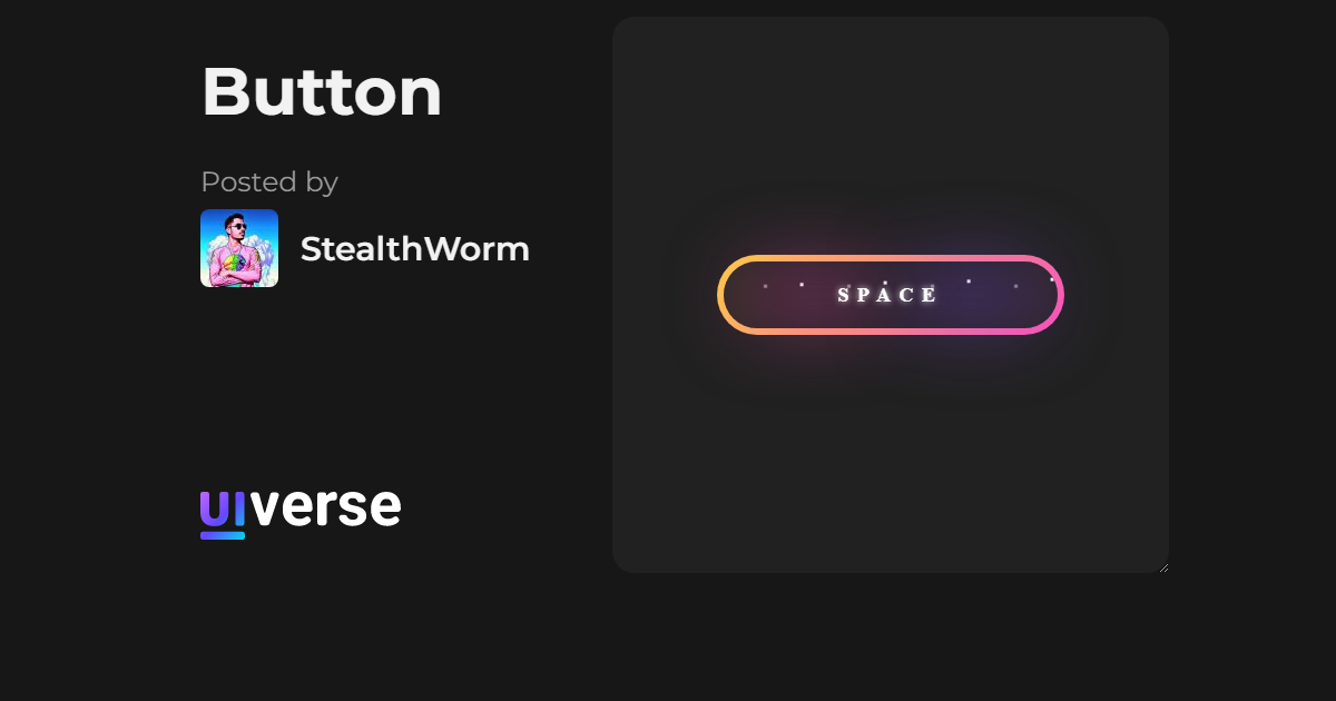 Button by StealthWorm made with CSS | Uiverse.io